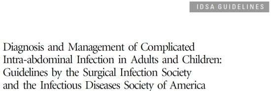 복강내 감염 IDSA guideline + 연수강좌내용 : 네이버 블로그