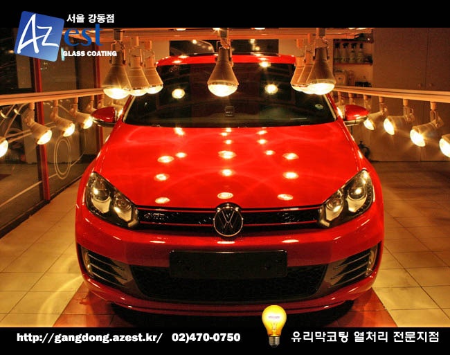 폭스바겐 골프 Gti 레드 색상 어제스트 5유리막코팅휠코팅열처리 어제스트 강동점 네이버 블로그