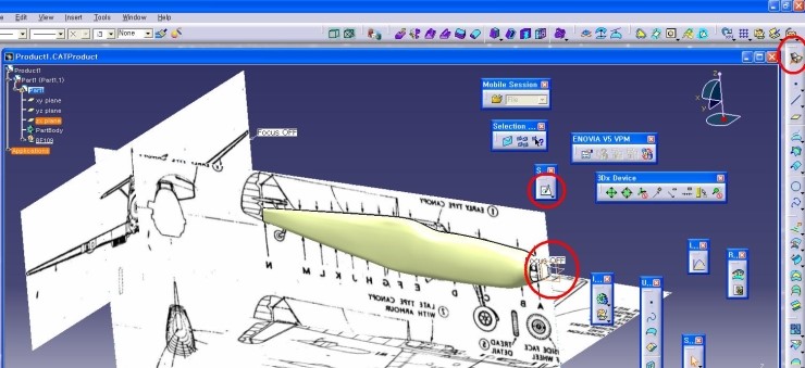 Catia Freestyle 강좌 BF109 만들기 #5 : 네이버 블로그