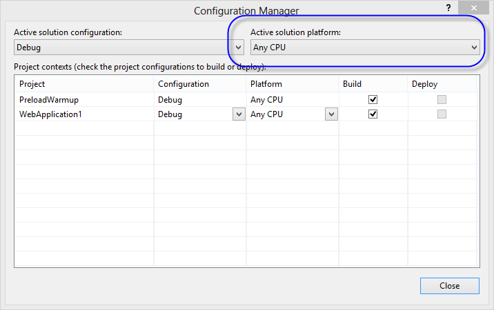 Visual Studio - "Active Solution Platform" 변경을 툴바에서 하는 방법 : 네이버 블로그