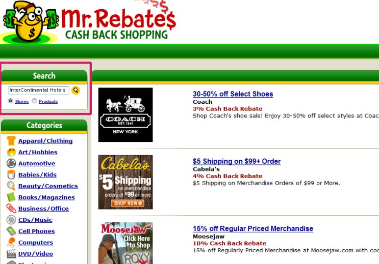 인터컨티넨탈 호텔을 예약하실 분들은 Mr.Rebates 사이트를 경유하세요! : 네이버 블로그