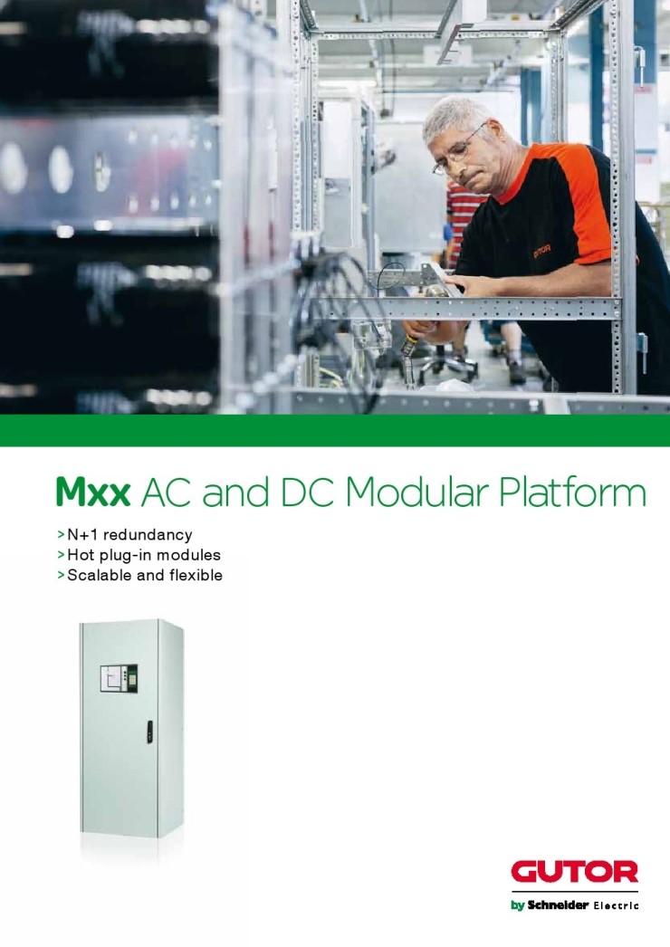 APC GUTOR The N+1 modular, hot plug-in solution for AC and DC ...