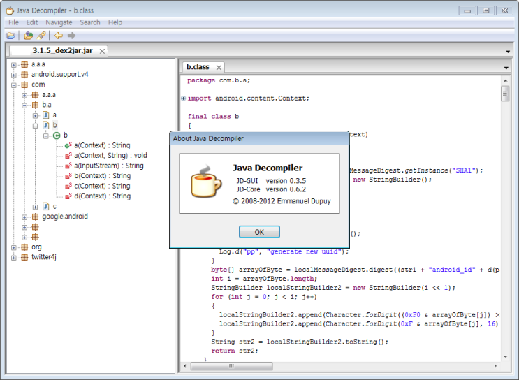 JD-GUI (Java Decompiler) v0.3.5 : 네이버 블로그