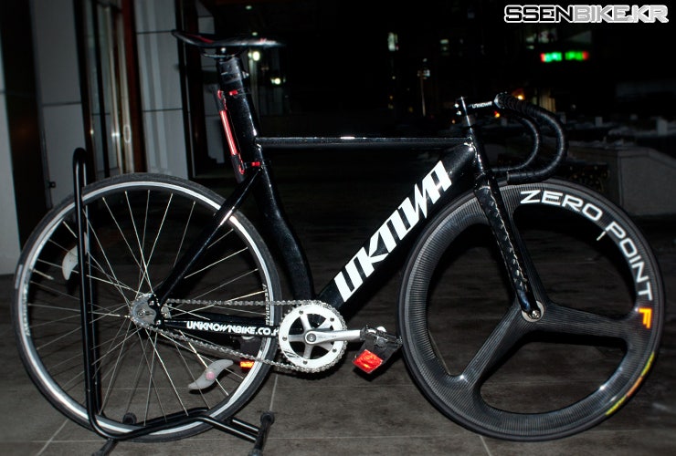 [원주 자전거] 2013 언노운 LV3 (펄 블랙 커스텀) - 2013 Unknown LV3 [원주 픽스드 기어(픽시) 쎈바이크 ...