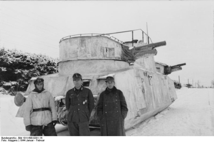 독일군이 노획한 소련군의 장갑열차 MBV-D2 [WW2 German Captured Soviet Armoured Wagon ...
