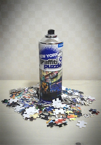 [Toy] Graffiti Jigsaw Puzzle in Spray Can - New York, 300 piece : 네이버 블로그