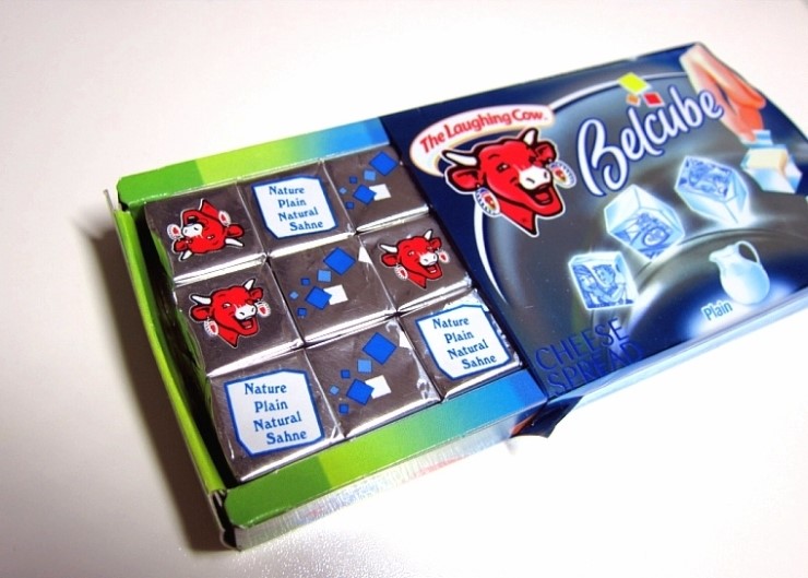 벨큐브 : 래핑카우 플레인 치즈 (Belcube Plain the laughing cow cube cheese spread ...