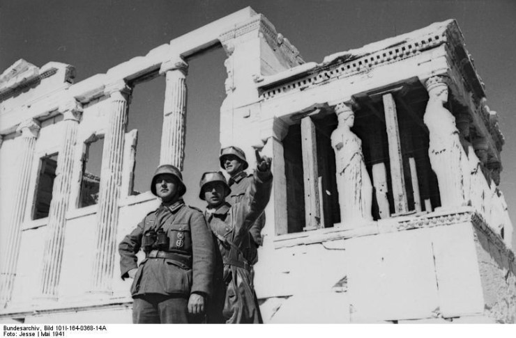 파르테논 신전을 점령한 나치 독일군[WW2 Nazi Germany occupation of Greece Athen ...
