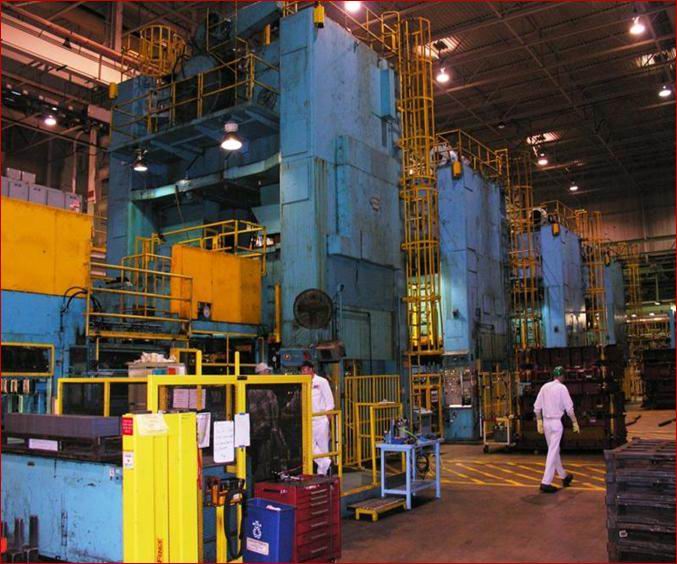 Danly 1x1500 + 3x1000 ton Press Line (Side-moving bolster) 중고프레스수입중개 ...