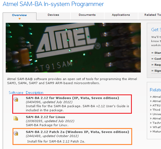 Atmel SamBa 2.12 : 네이버 블로그