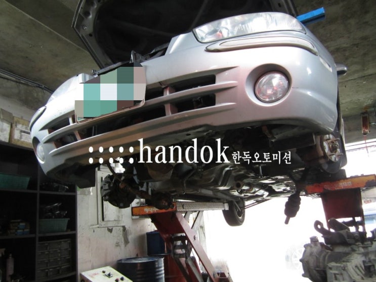 아반떼xd 오토미션수리4속동기불량 고장진단 출발시 슬립 3단홀딩 오토미션전문점 가격 수리 교환 오일관리는 한독오토미션입니다