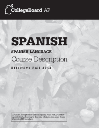 AP SPANISH 2012 COURSE DESCRIPTION & AUDIO FILES [collegeboard] : 네이버 블로그