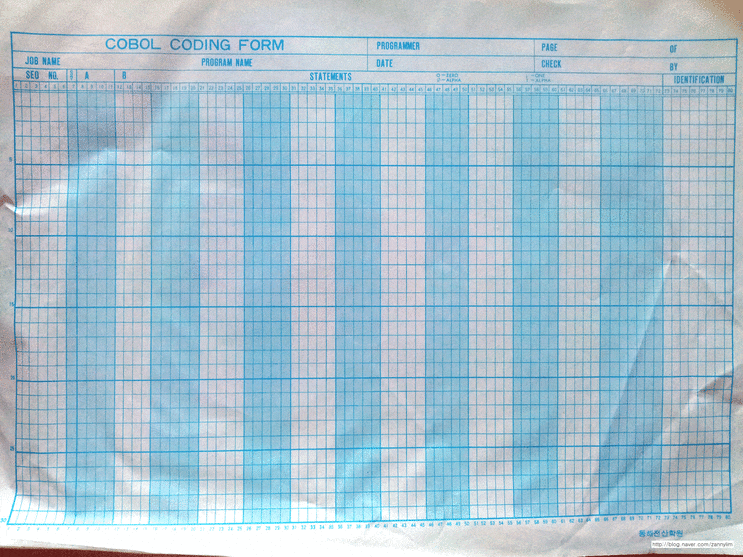 컴퓨터 모니터는 커녕 키보드도 없이 프로그램을 작성하던 때가 있었다. : 네이버 블로그