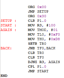 8051 타이머(Timer)를 이용한 LED 깜빡이기_121005 : 네이버 블로그