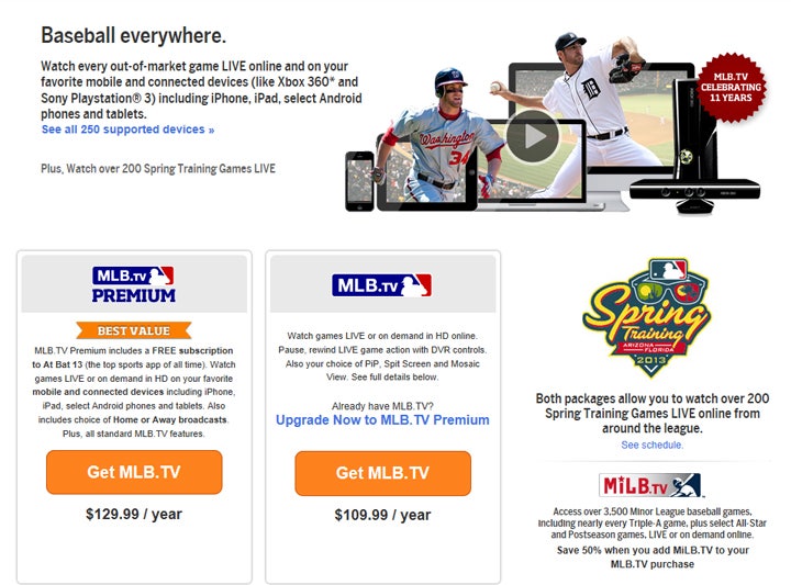 2013년 MLB.TV 프리뷰 및 구매 가이드 : 네이버 블로그