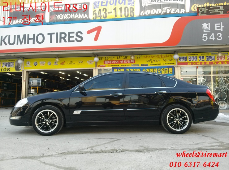 [sm5임프레이션]17인치 리버사이드 rs-9 장착사진,휠타이어싼곳[휠타이어마트],인천휠타이어,타이어싸게파는집 : 네이버 블로그