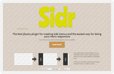 간단하게 사이드메뉴를 만들 수 있는 Sidr jQuery 플러그인 : 네이버 블로그
