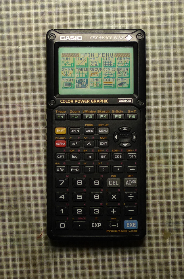 CASIO Color power graphic CFX-9850GB PLUS 전자 계산기 : 네이버 블로그