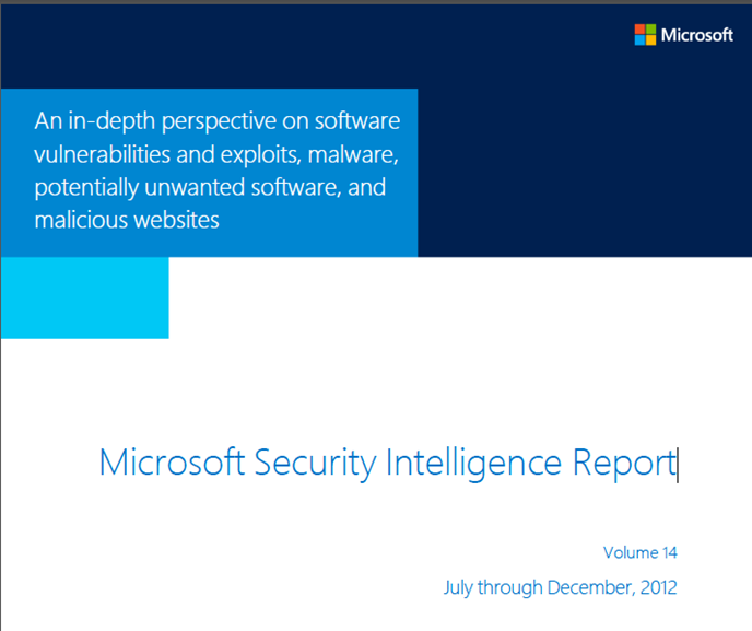 Microsoft Security Intelligence Report : 네이버 블로그