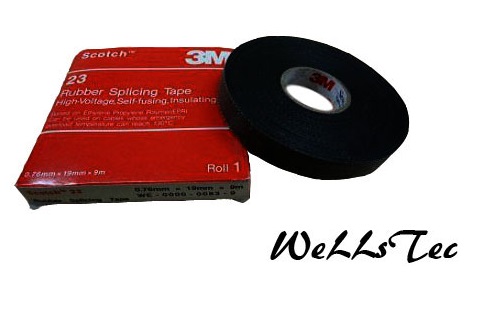 3M 23 전기절연테이프 , 자기융착성, Rubber splicing, self-fusing , Electrical ...