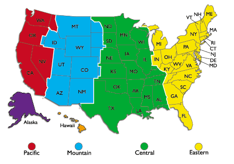 미국 표준 시간대 : 네이버 블로그