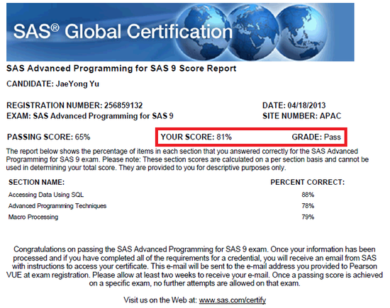 [자격증] SAS Advanced Programmer : 네이버 블로그