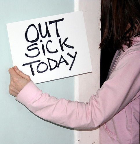 be out/off sick: 아파서 회사에서 병가를 내다 : 네이버 블로그