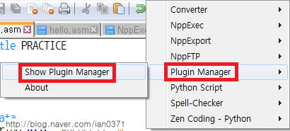 notepad++에서 NppExec로 바로 어셈블하기 : 네이버 블로그