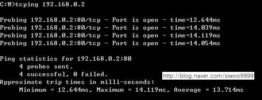 Tcping (TCP포트 Ping) : 네이버 블로그