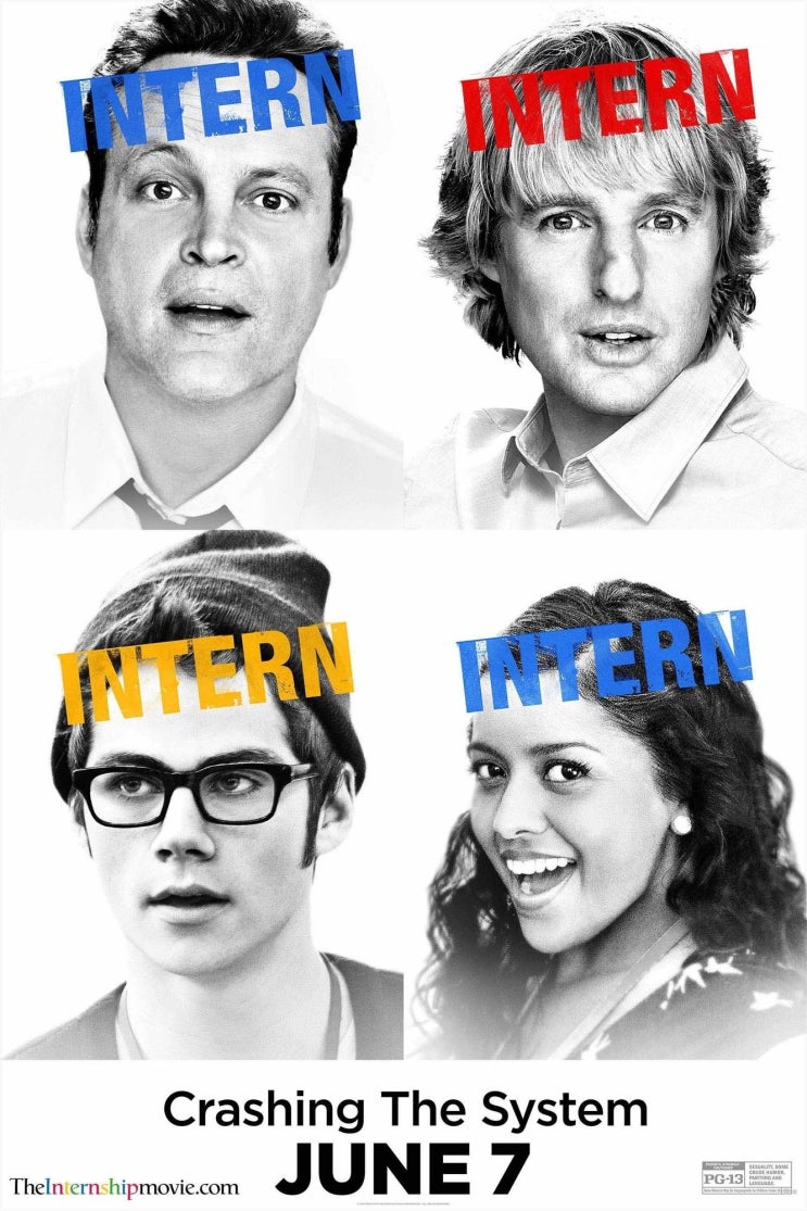 인턴십 (The Internship) 2장의 최신포스터 / 미국 코미디영화...오웬 윌슨 & 빈스 본 & 로즈 번 주연등등 ...