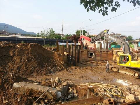 강관파일토류벽파일항타 : 네이버 블로그