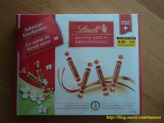 [스위스-쇼핑] 술들어간 초콜렛 Lindt Batons Kirsch : 네이버 블로그