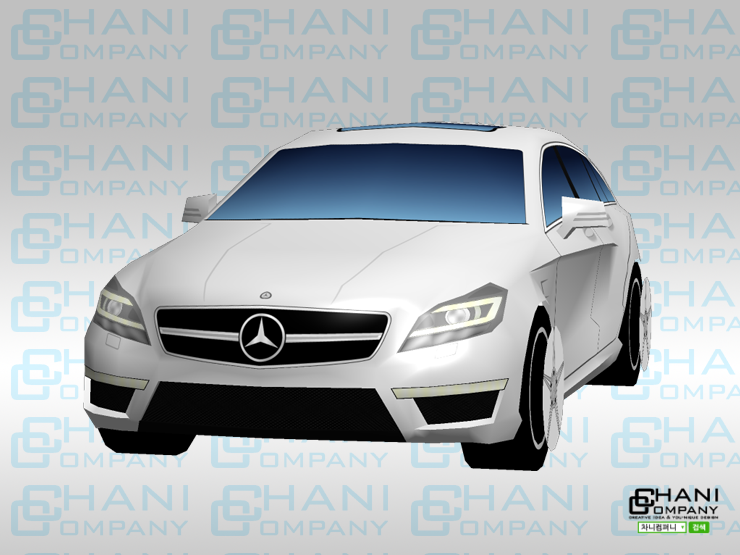 메르세데스-벤츠 CLS63 AMG 슈팅브레이크 자동차 종이모형/페이퍼크래프트 모델링 및 전개 완료!(CLS63 AMG ...