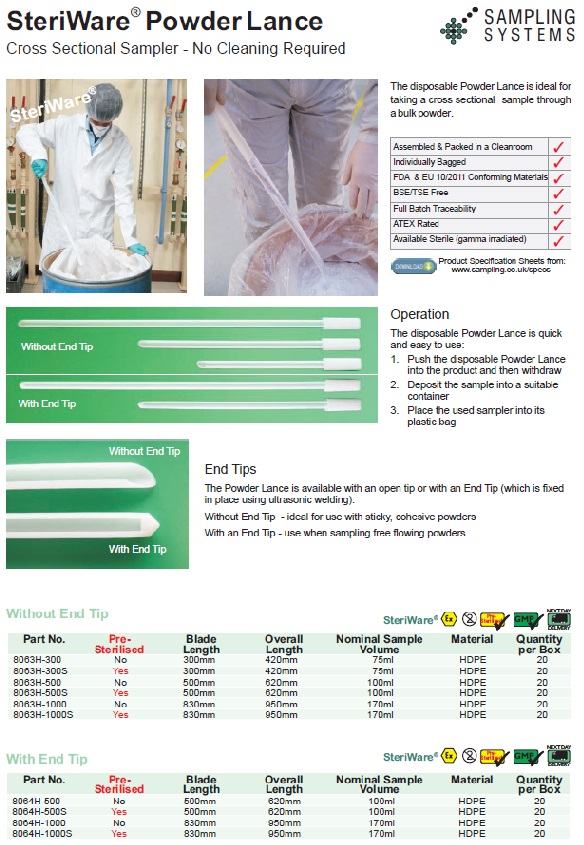 1회용 Powder Lance_샘플링 도구 (Sampling 도구, 샘플러) : 네이버 블로그