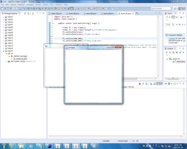 [자바15일]java/GUI/그림그리기/Frame/Label/Button/Layout/FlowLayout/GridLayout ...