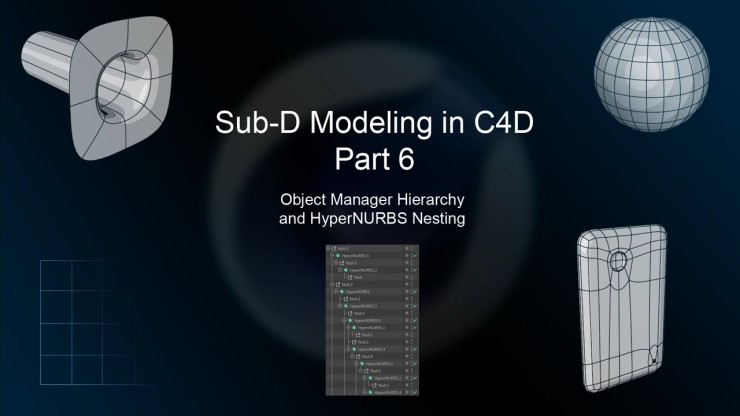 Sub-D Modeling in C4D - Lesson 6 - Object Manager Hierarchy, Nesting ...
