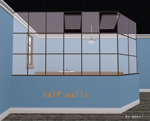 [심즈3 가구/건축] 반벽 : half walls by GardenBreeze Sims3 : 네이버 블로그