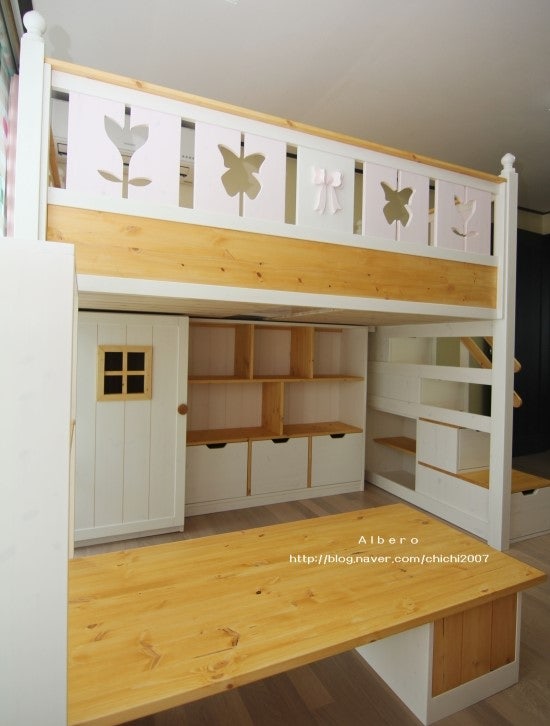 Albero Bunkerbed B 531 알베로 벙커침대 알베로 플레이하우스 친환경원목벙커침대 아이방인테리어