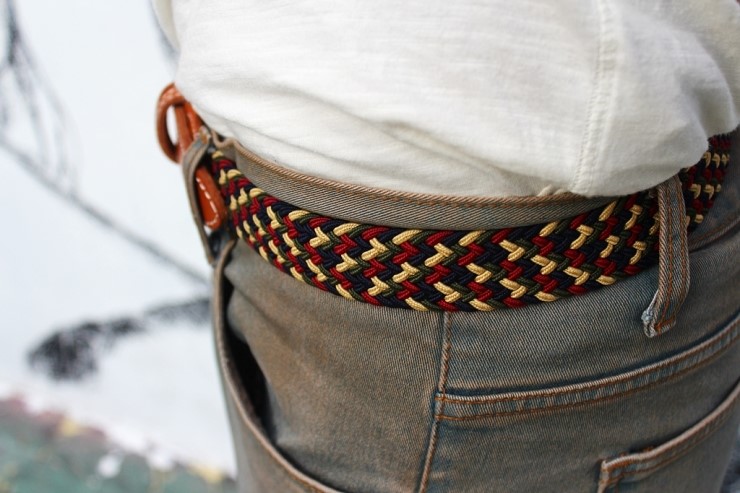 나만의 색을 표현해주는 아담스 피그 리프 위빙벨트. ADAMS FIG LEAF Combo Weaving Belt review ...