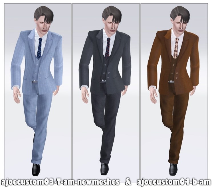 [심즈3] aj sims- 남심용 정장 : 네이버 블로그
