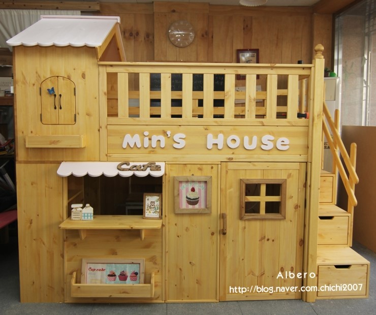 Albero Bunkerbed B 301 알베로 벙커침대 알베로 플레이하우스 친환경원목벙커침대 아이방인테리어