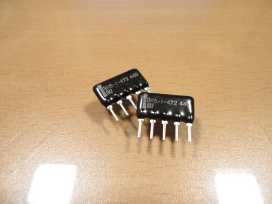 BH5-1-472G. SIP-5P. 4.7K OHM-2%. Bussed Resistors. RESISTOR ARRAY ...