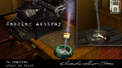[심즈3 데코 재떨이]Smoking Ashtray by Cloudwalker Sims : 네이버 블로그
