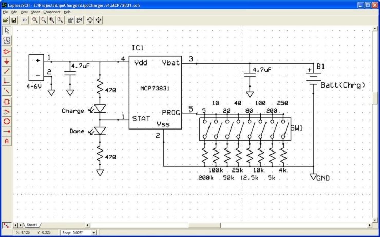 MCP73831 사용 리폴리 전지 충전회로 부착. : 네이버 블로그