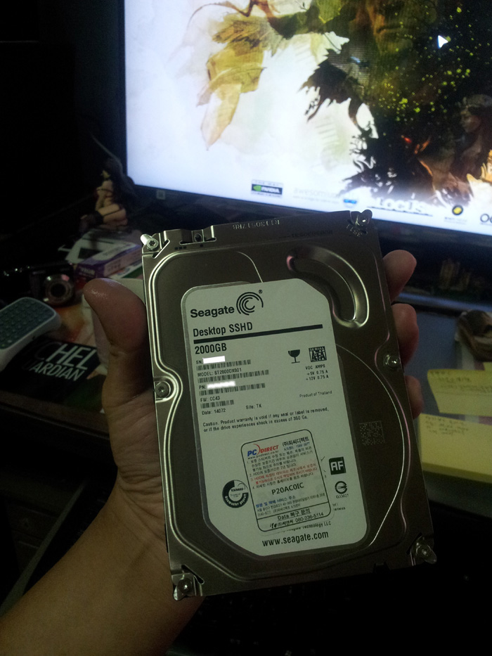 Seagate 2TB Desktop SSHD ST2000DX001 - 시게이트 SSHD 하드 사용소감 : 네이버 블로그