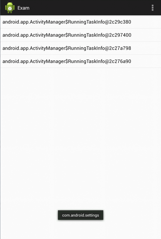 [Android] [ActivityManager 활용하기] 실행중인 Task 목록 가져오기 : 네이버 블로그