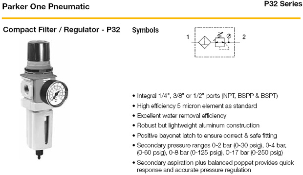 [파카] PARKER Filter Regulator P32 P32EA23ESMBNGP P31 P32 P33 : 네이버 블로그