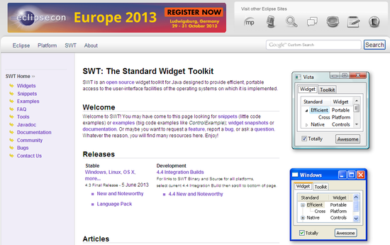 SWT: The Standard Widget Toolkit : 네이버 블로그