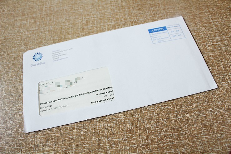 Global Blue Tax Refund - 외화수표로 도착! : 네이버 블로그