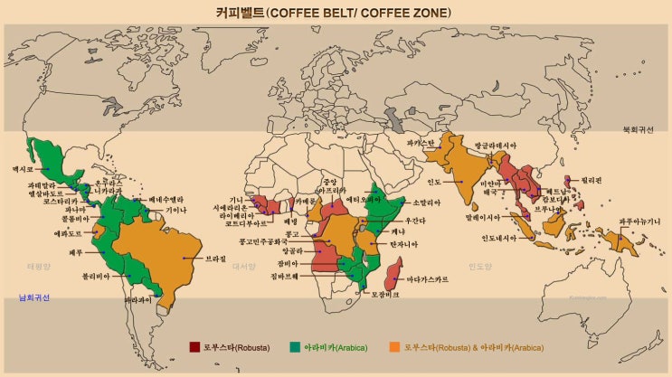 커피벨트(Coffee Belt) / 커피존(Coffee Zone) : 네이버 블로그